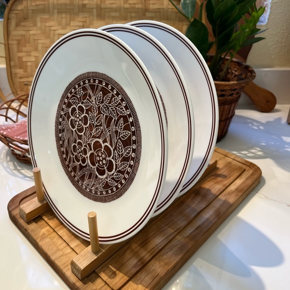 Pyrex | Dining | S3 Larger Pyrex Batik Dinner Plates | Poshmark